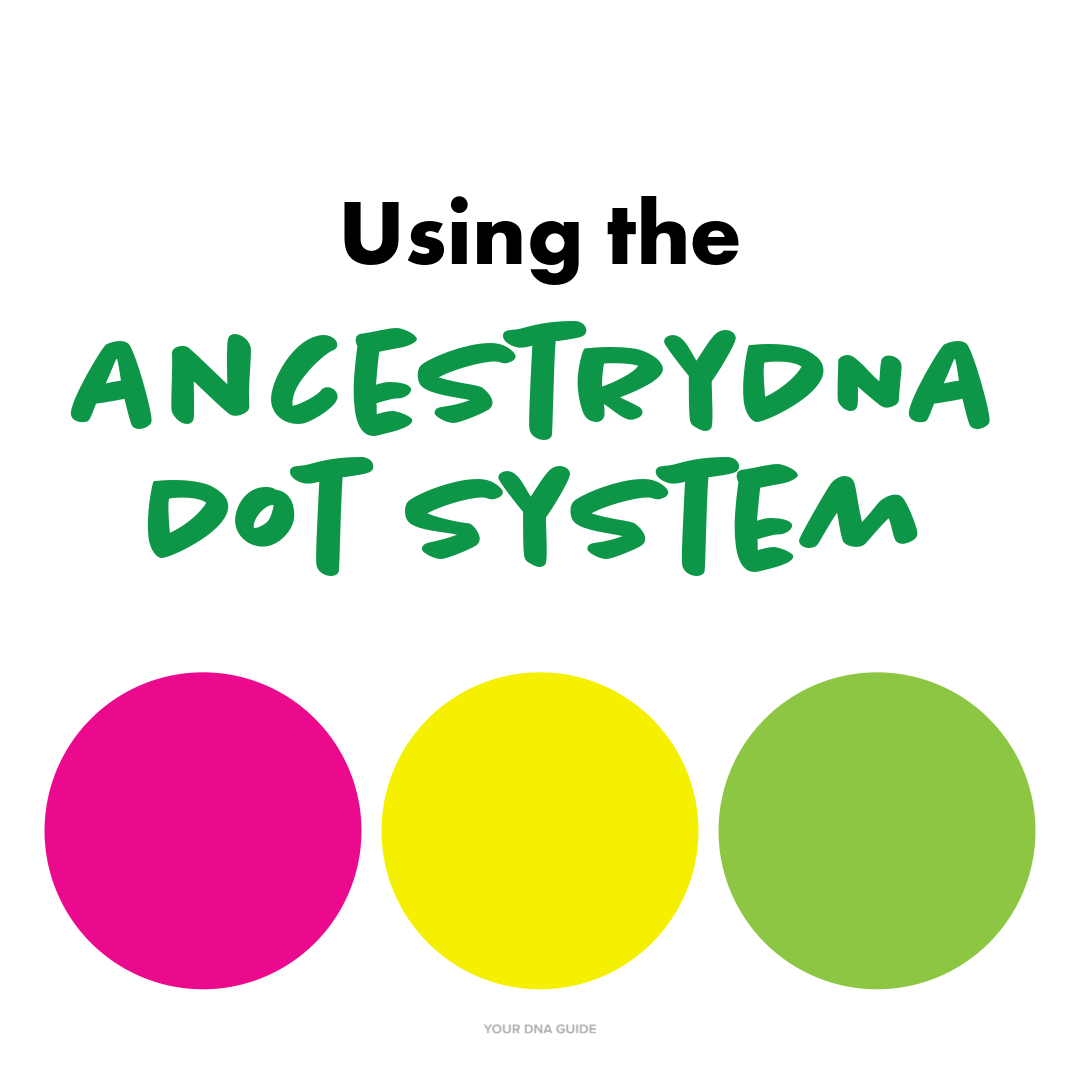 AncestryDNA Dot System | How to Use It - Your DNA Guide - Diahan Southard
