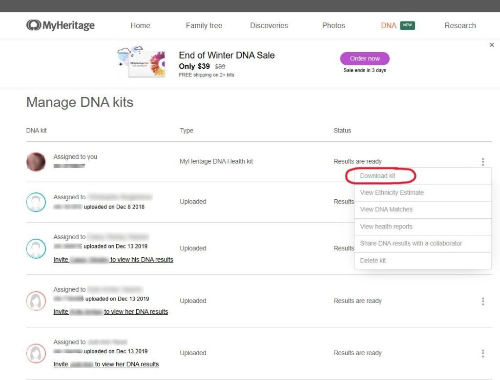 MyHeritage Download Raw Data - Your DNA Guide - Diahan Southard